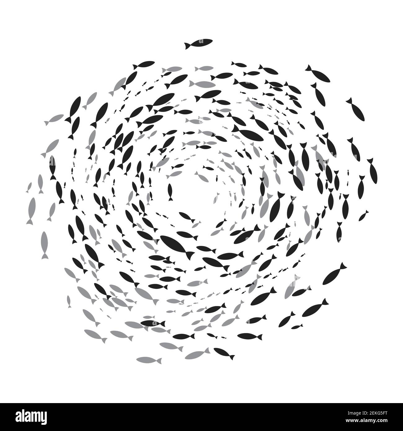 School Of Fish Silhouette Png