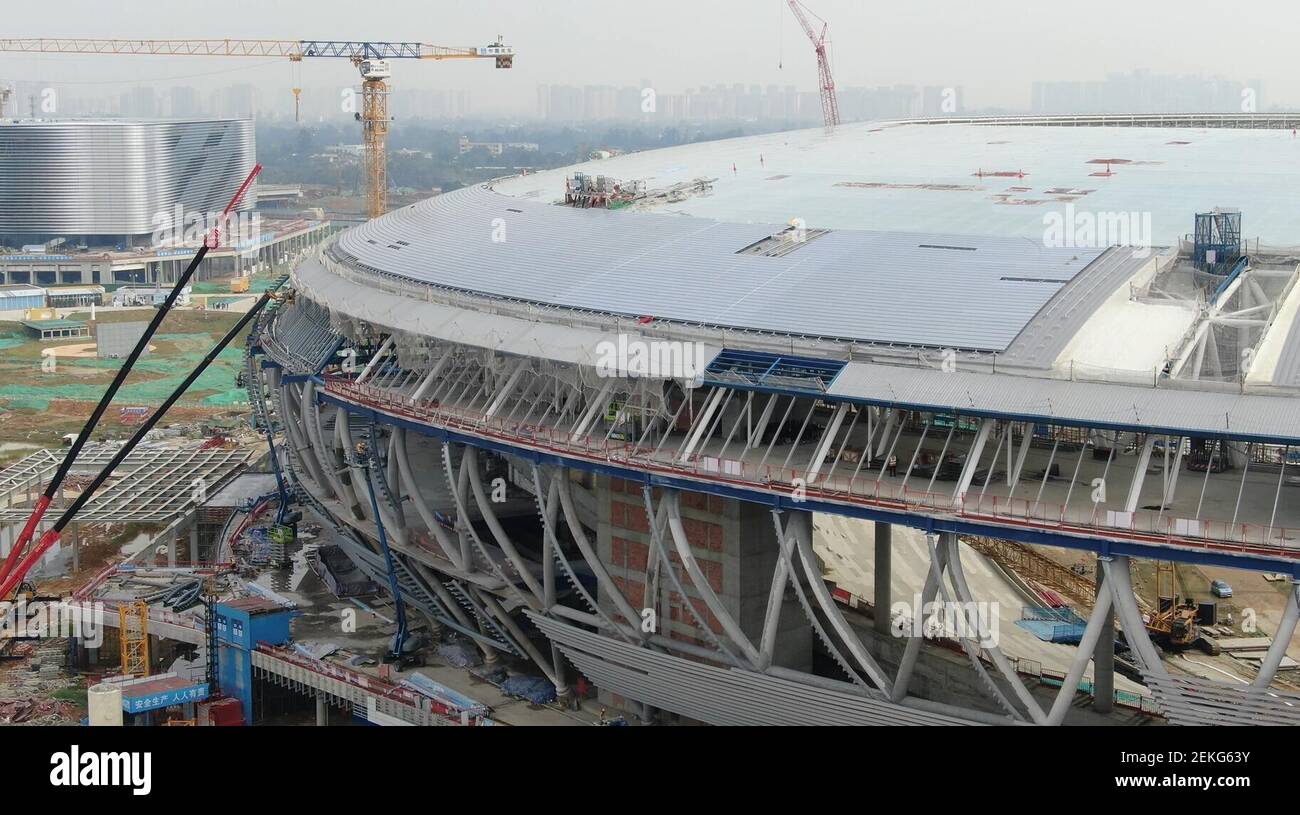 An aerial view of the 40,000-capacity stadium, which will be the main ...
