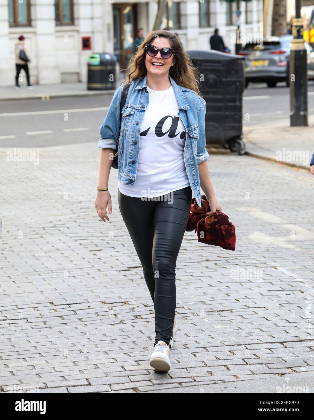 Lucy Horobin seen arriving at the Global Radio Studios in London Stock ...