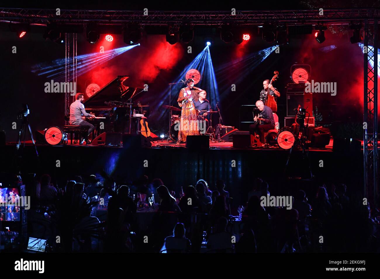 German singer Ayo performs at Hotel Mouratoglou at the Mouratoglou ...