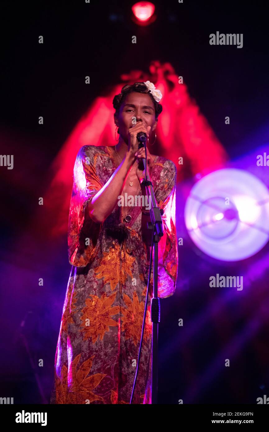 German singer Ayo performs at Hotel Mouratoglou at the Mouratoglou ...