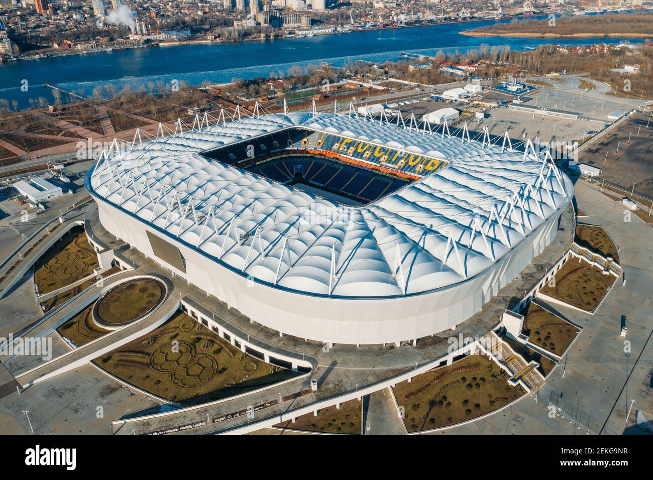 Rostov-on-Don, Russia - February 2021: Rostov Arena - Modern Football ...