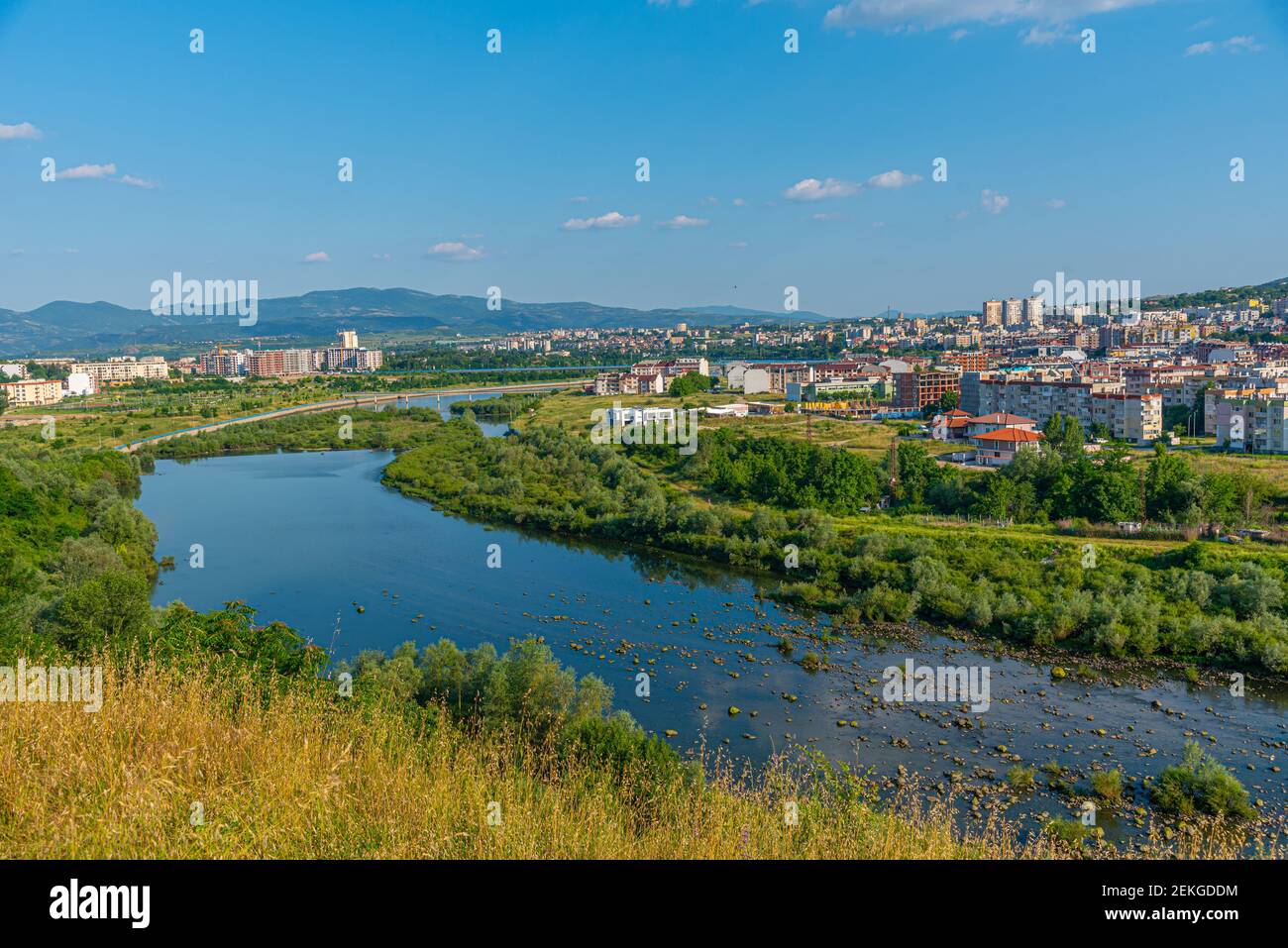 Aerial view of Bulgarian town Kardzhali Stock Photo - Alamy