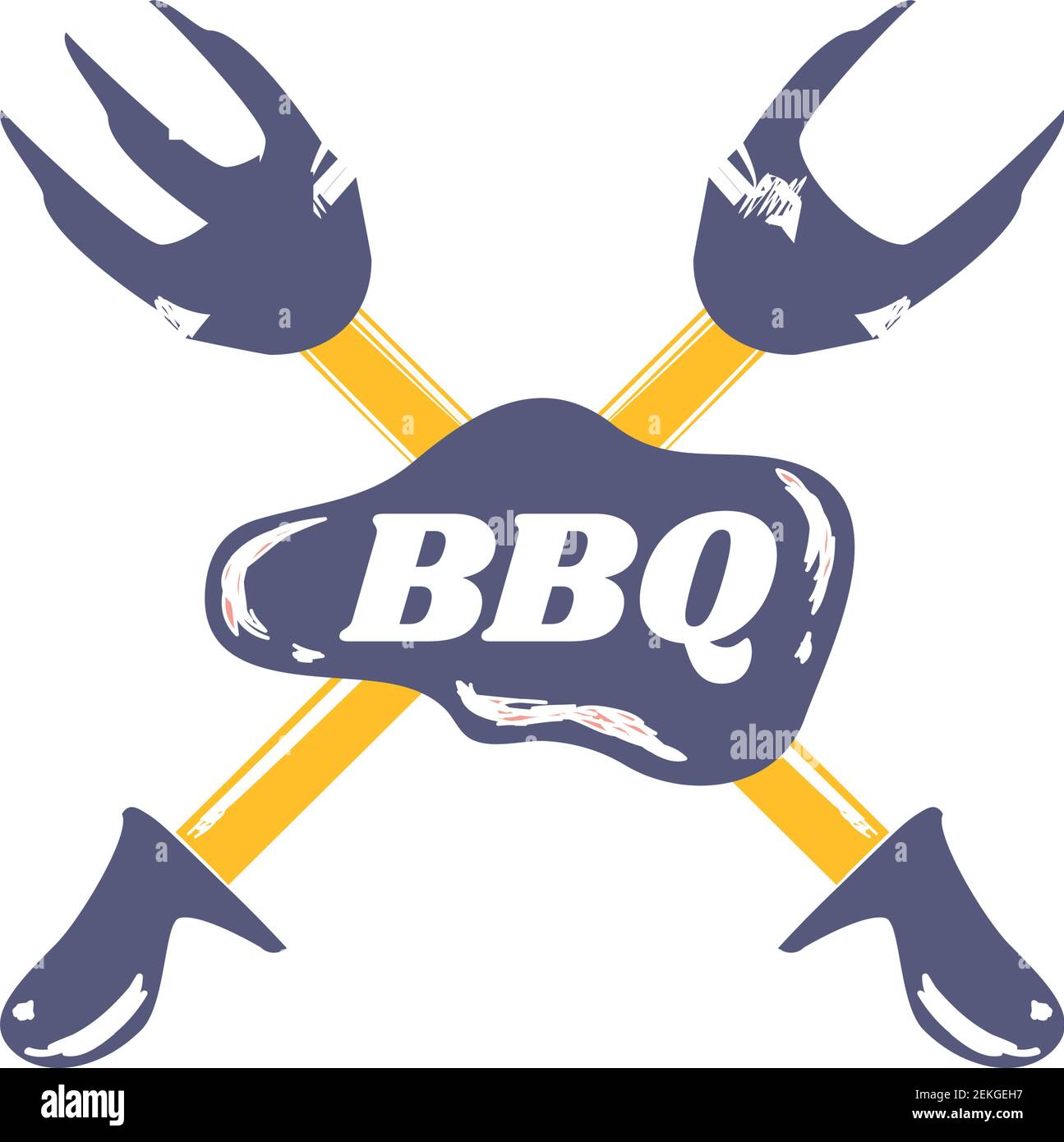 cooking bbq cutlery utensils vector illustration sketch isolated style ...