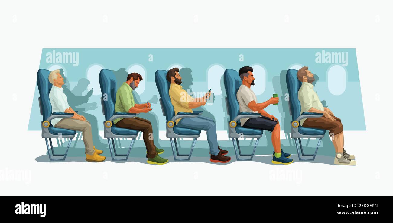 Crowded aisle Stock Vector Images - Alamy