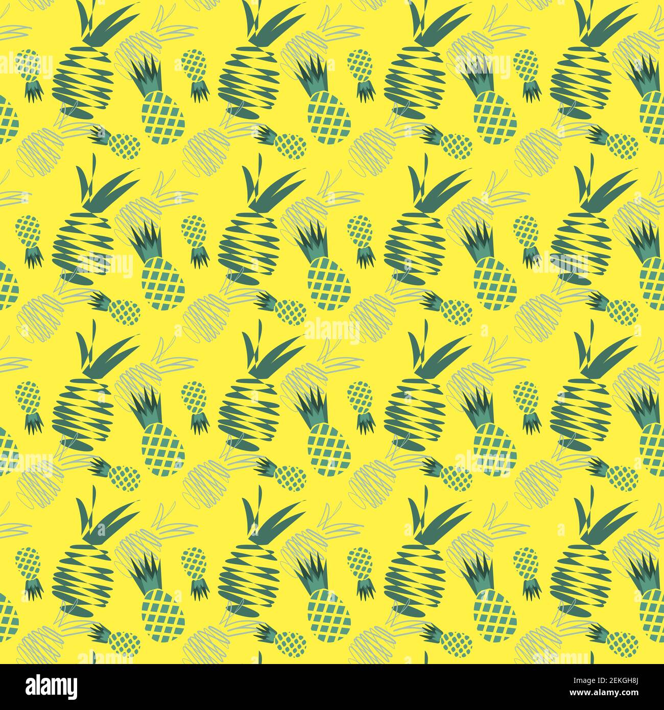 Pineapples pattern Stock Vector Images - Alamy