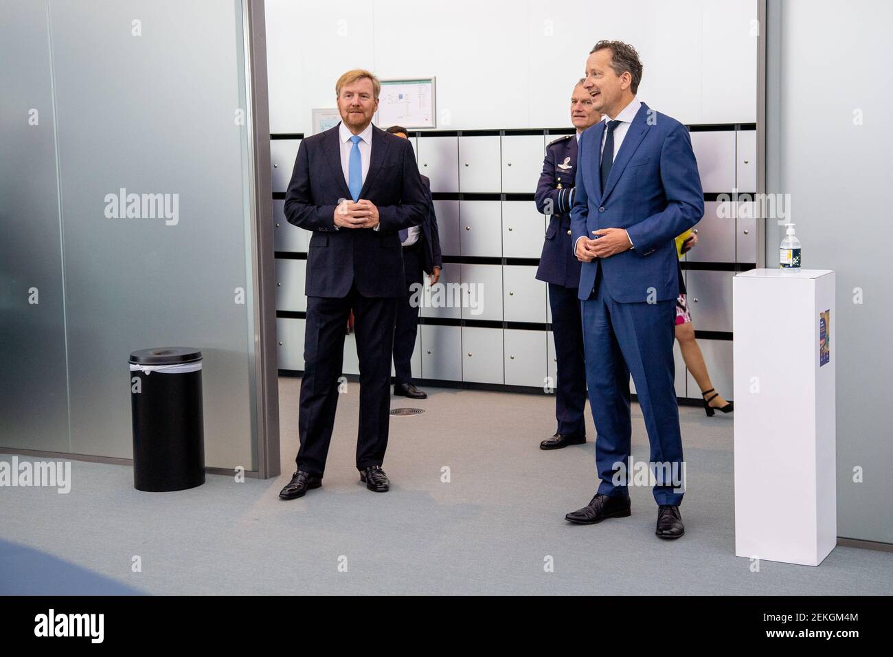 King Willem Alexander during the opening of the new radar and training ...
