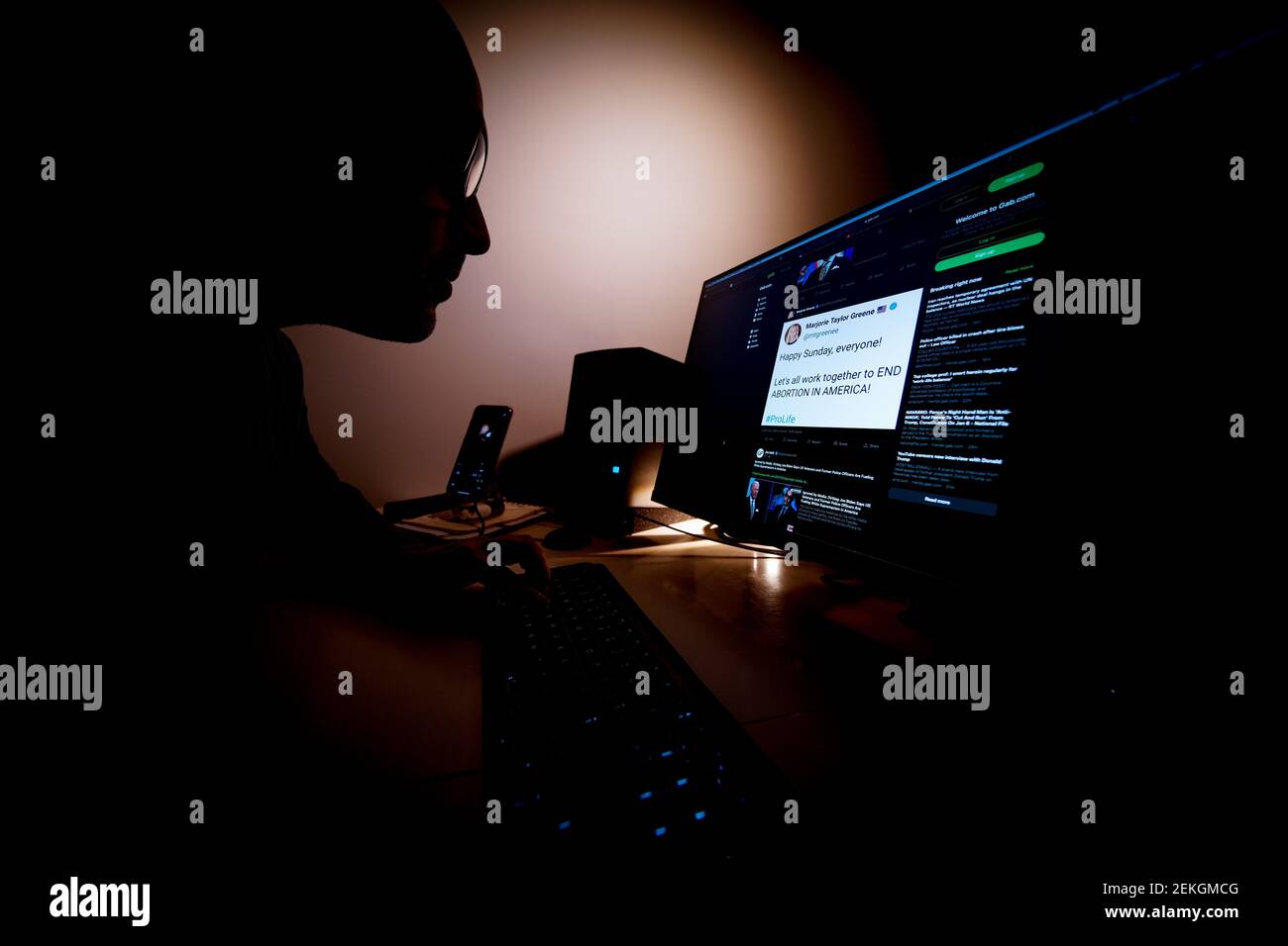 Gab alternative social media platform hi-res stock photography and ...