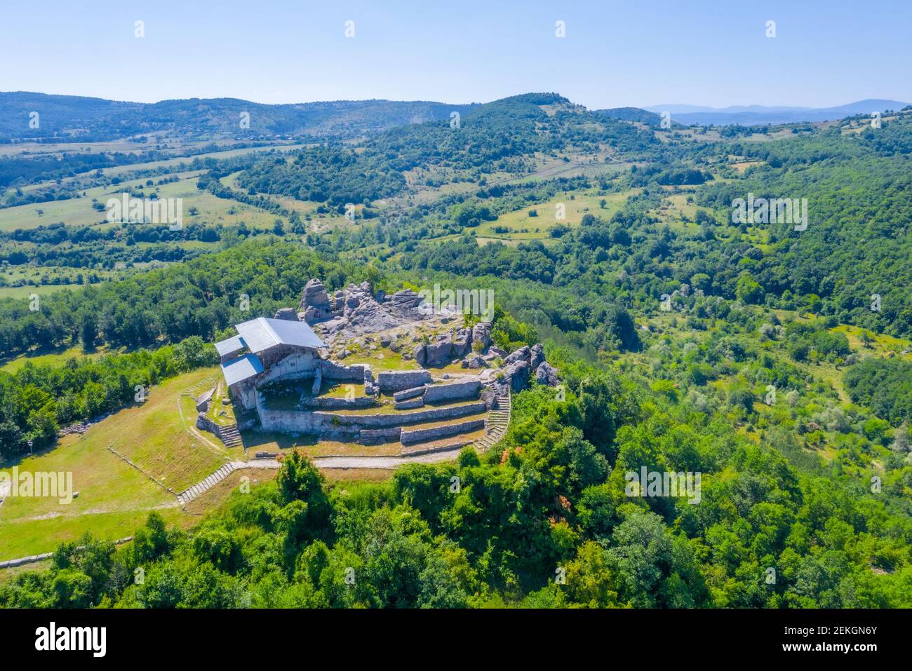 Thracian sanctuary near Bulgarian village Tatul Stock Photo - Alamy