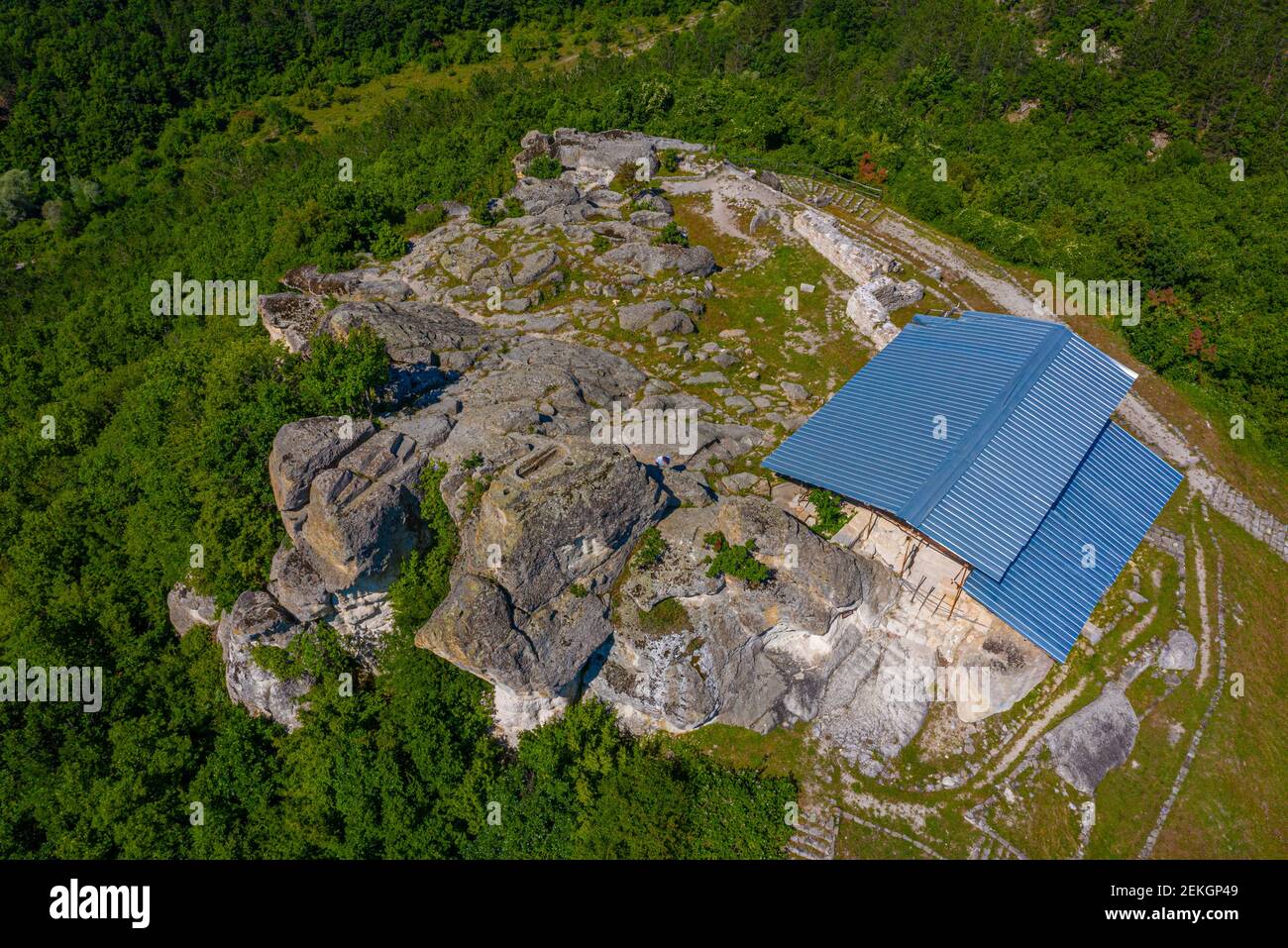 Thracian sanctuary near Bulgarian village Tatul Stock Photo - Alamy