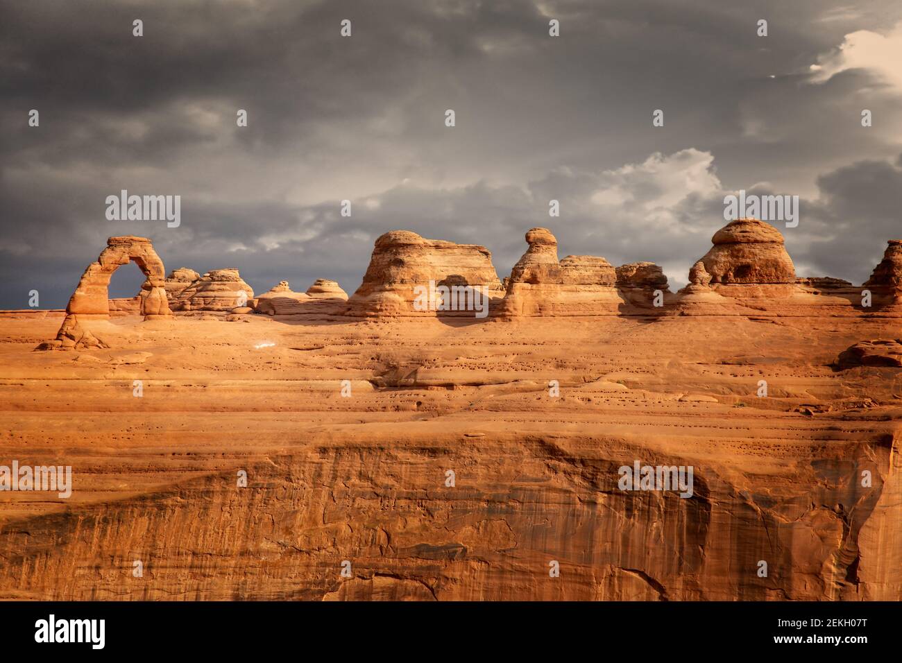 Upper Delicate Arch Viewpoint, Arches National Park, Utah, USA Stock ...