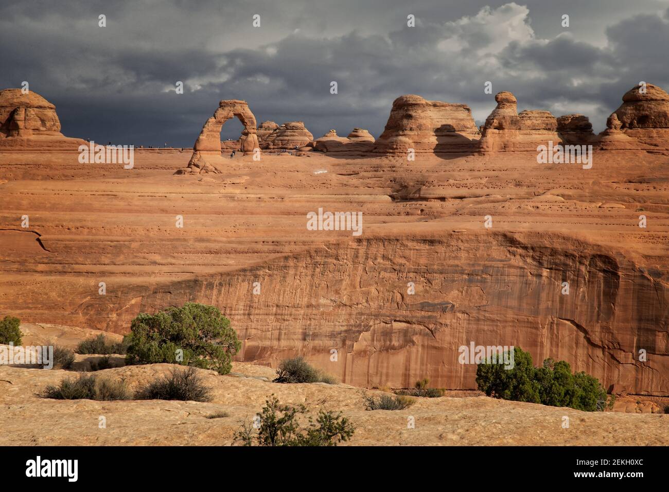 Upper Delicate Arch Viewpoint, Arches National Park, Utah, USA Stock ...