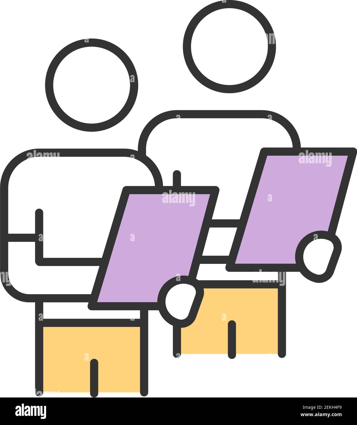 Finance supervisor RGB color icon Stock Vector Image & Art - Alamy