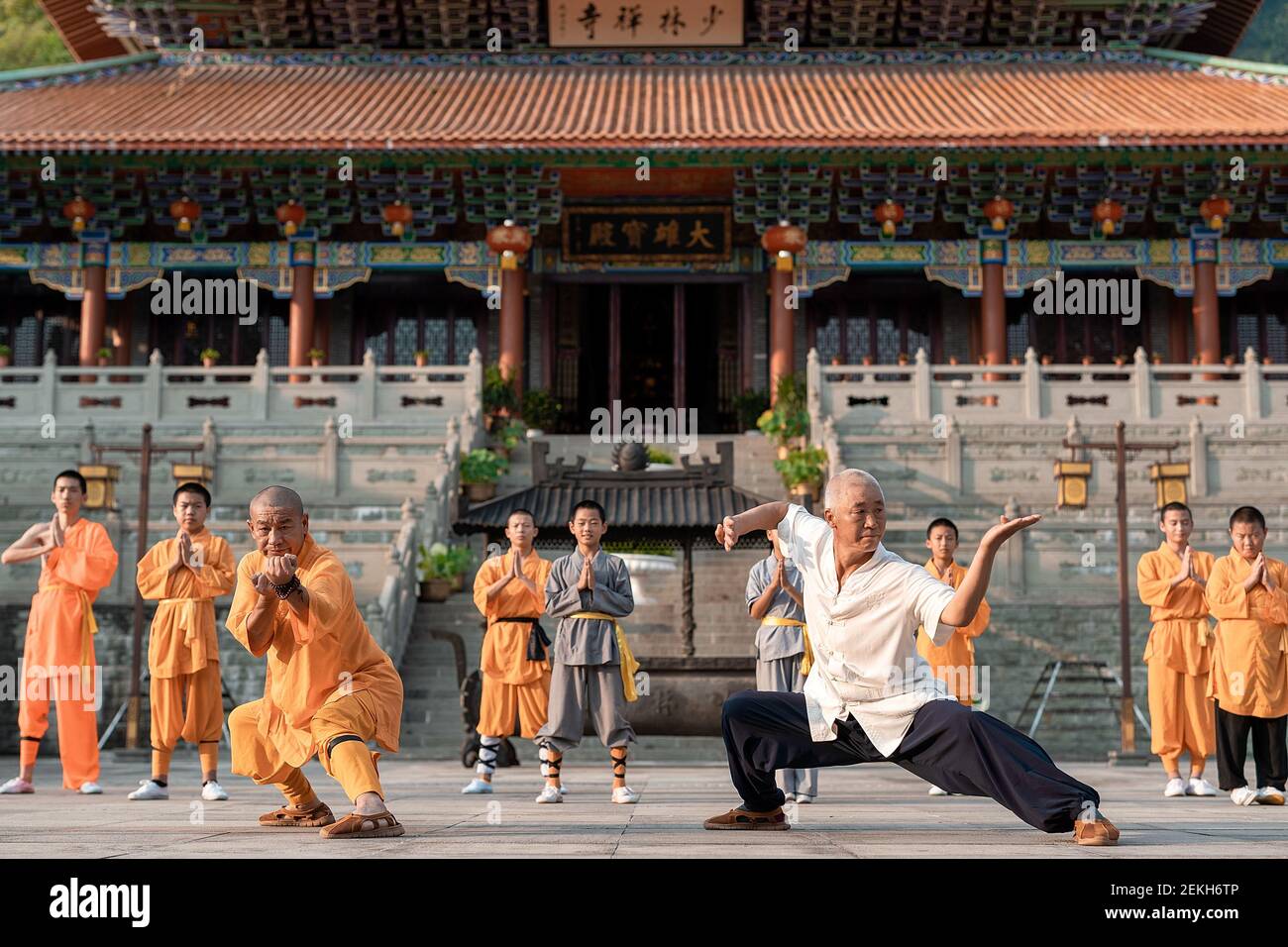 Sichuanï¼ŒCHINA-On August 30, 2020, the Shaolin Temple in West ...