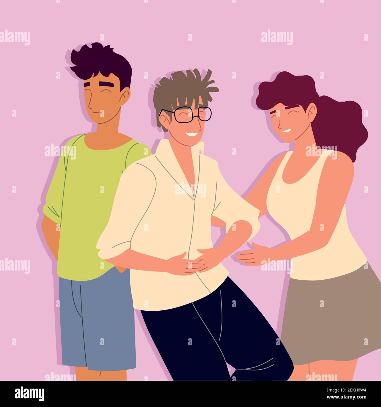 Women laughing at friend Stock Vector Images - Alamy