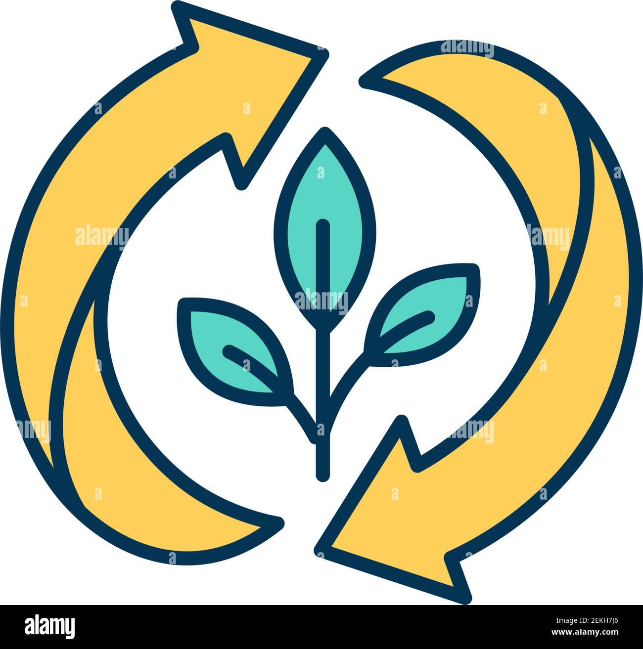 Ecological balance RGB color icon Stock Vector Image & Art - Alamy