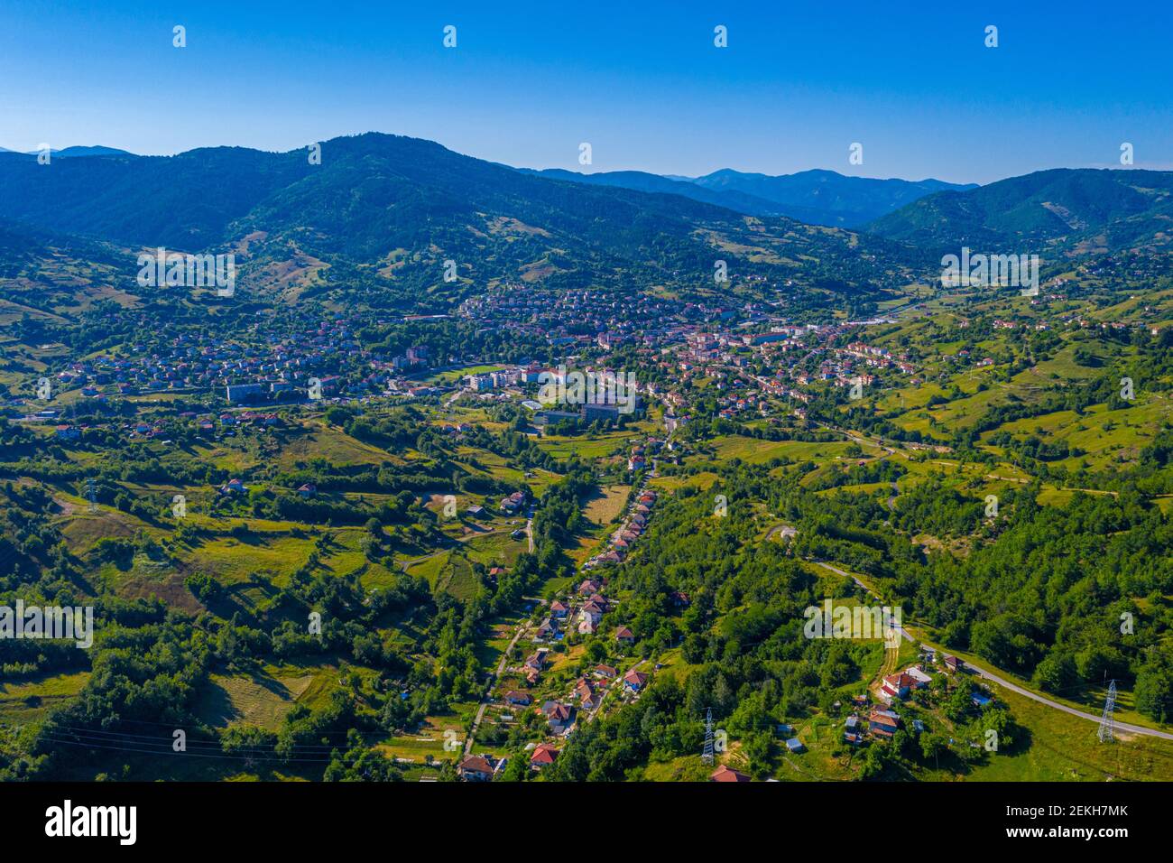 Ardino village in Eastern Rhodopes mountain in Bulgaria near Kardzhali ...