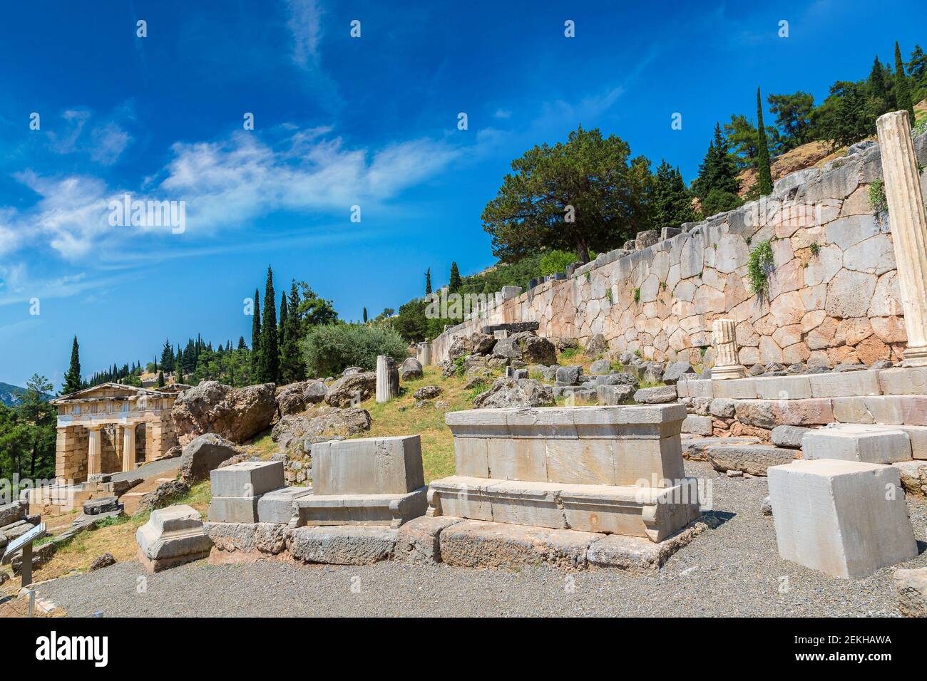Treasury of the athenians in delphi hi-res stock photography and images ...