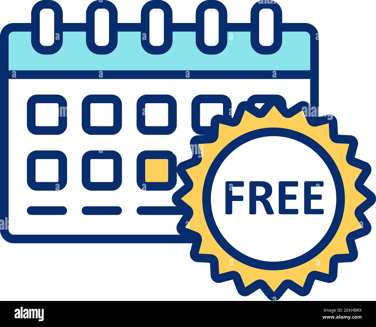 Entrance-fee-free days RGB color icon Stock Vector Image & Art - Alamy