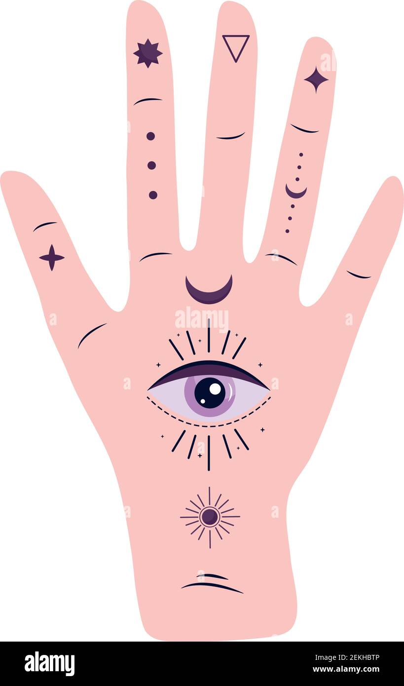 hand human with eye esoteric icon Stock Vector Image & Art - Alamy