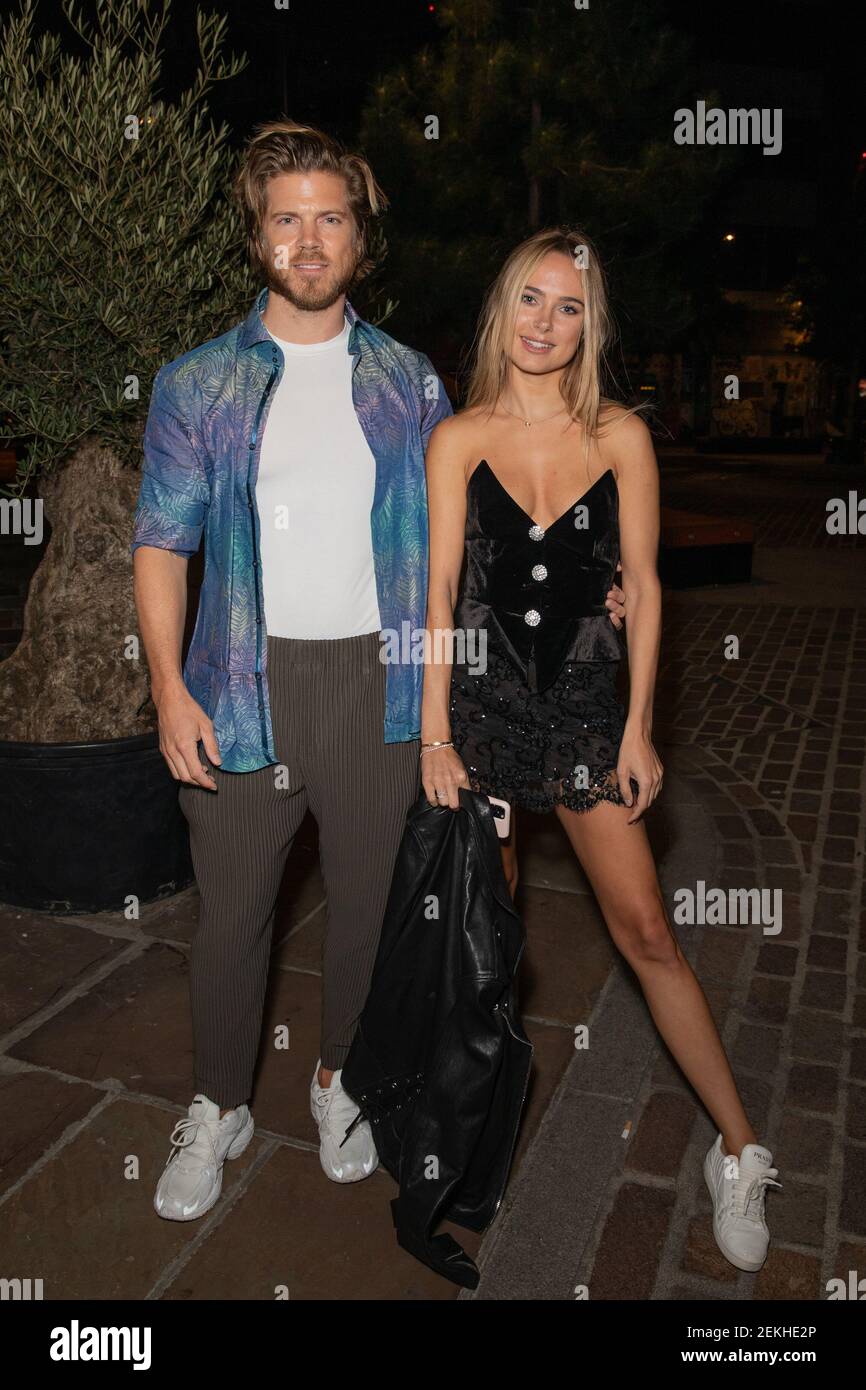 James Mackie and Kimberley Garner attend the London film premiere of ...