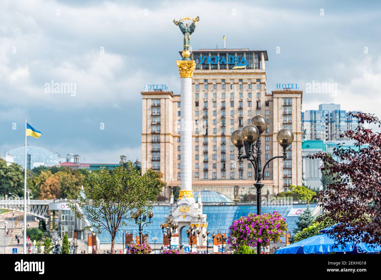 Kyiv, Ukraine - August 12, 2018: Famous Maidan Nezalezhnosti or ...