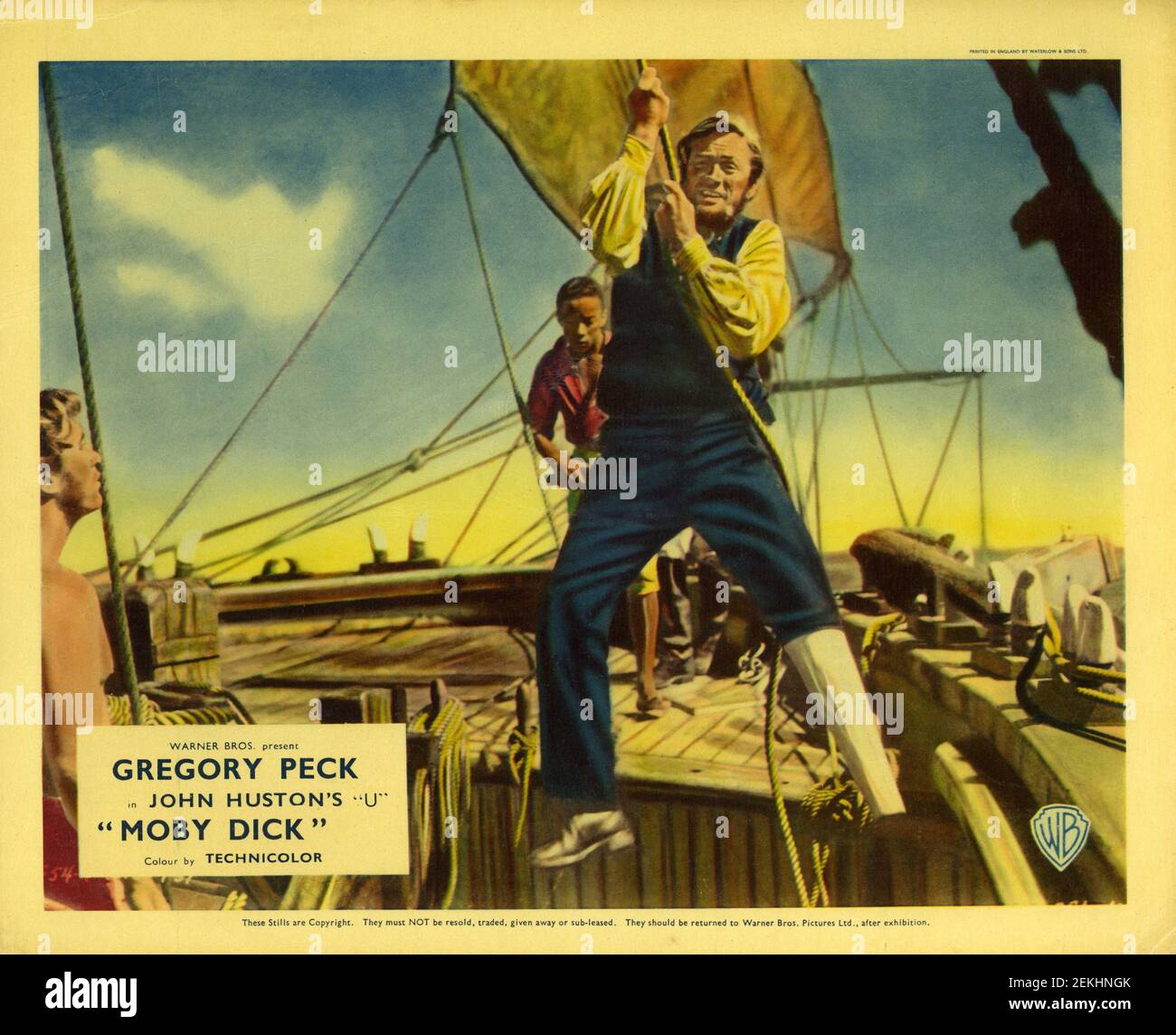 GREGORY PECK as Captain Ahab in MOBY DICK 1956 director JOHN HUSTON ...