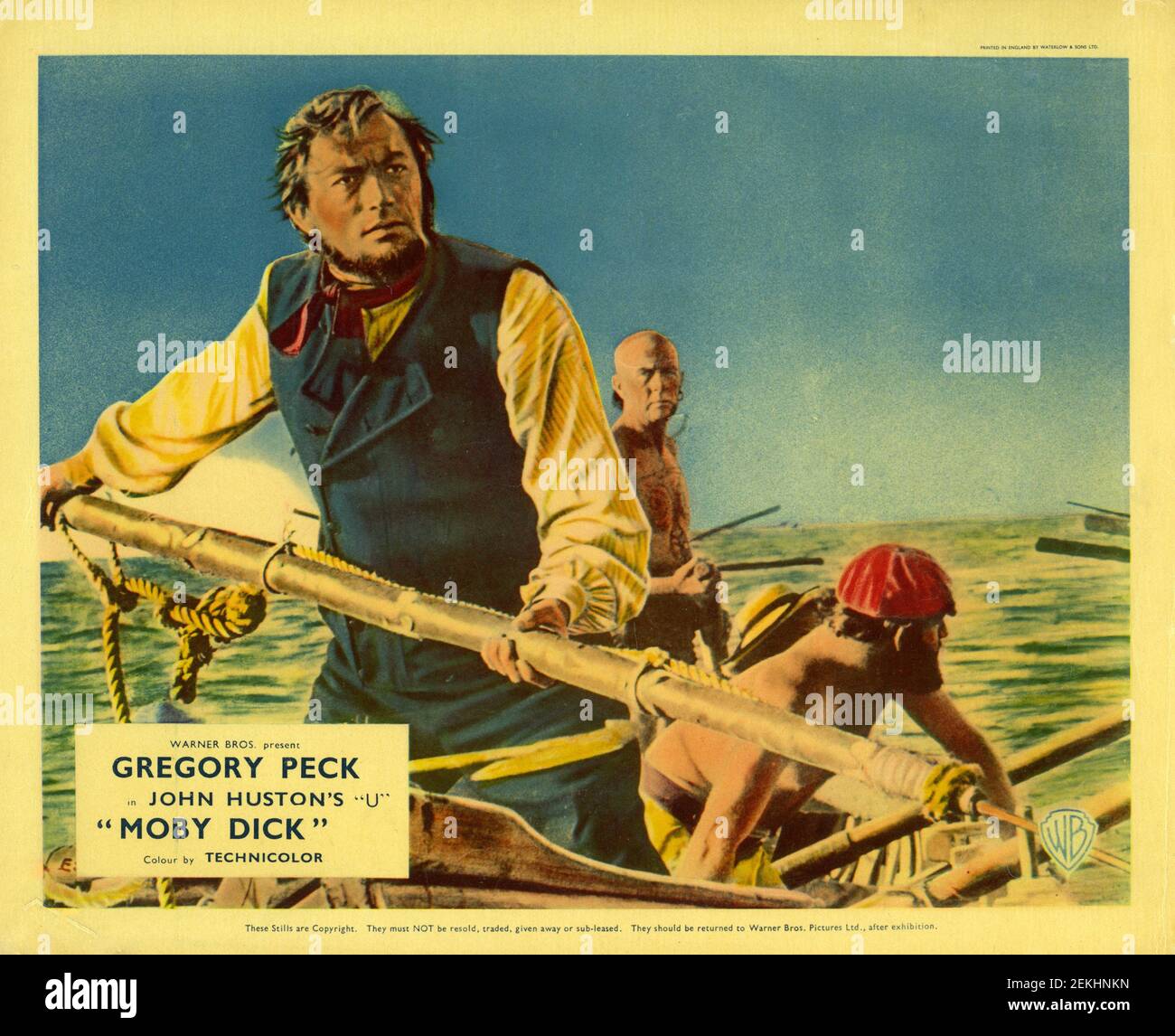 GREGORY PECK and FRIEDRICH von LEDEBUR in MOBY DICK 1956 director JOHN ...