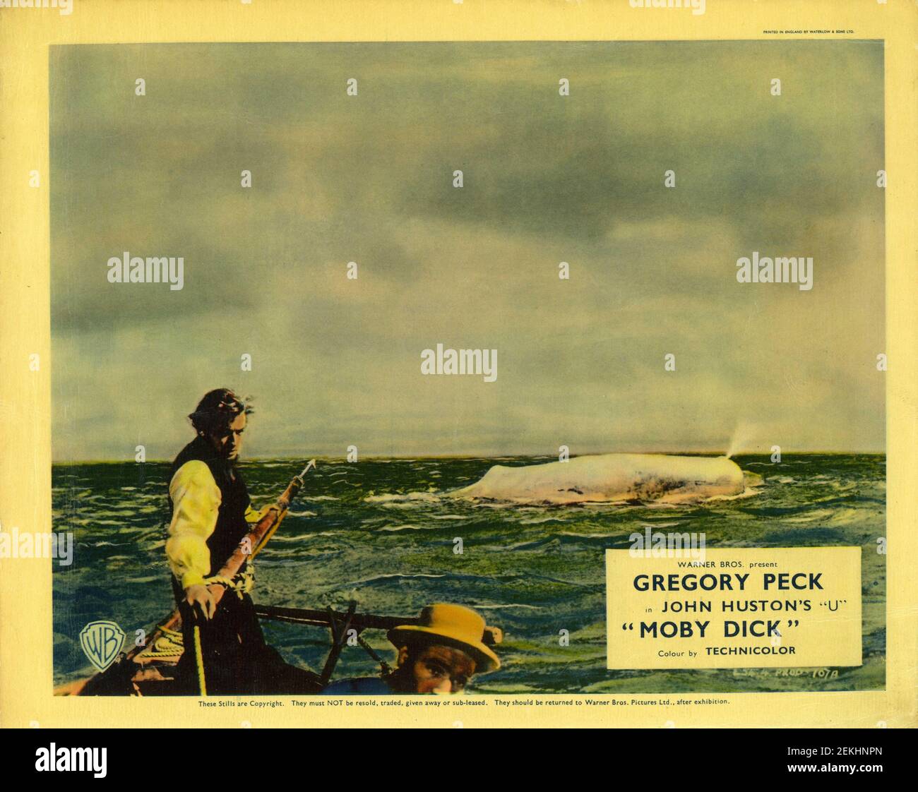 GREGORY PECK as Captain Ahab in MOBY DICK 1956 director JOHN HUSTON novel Herman Melville ...