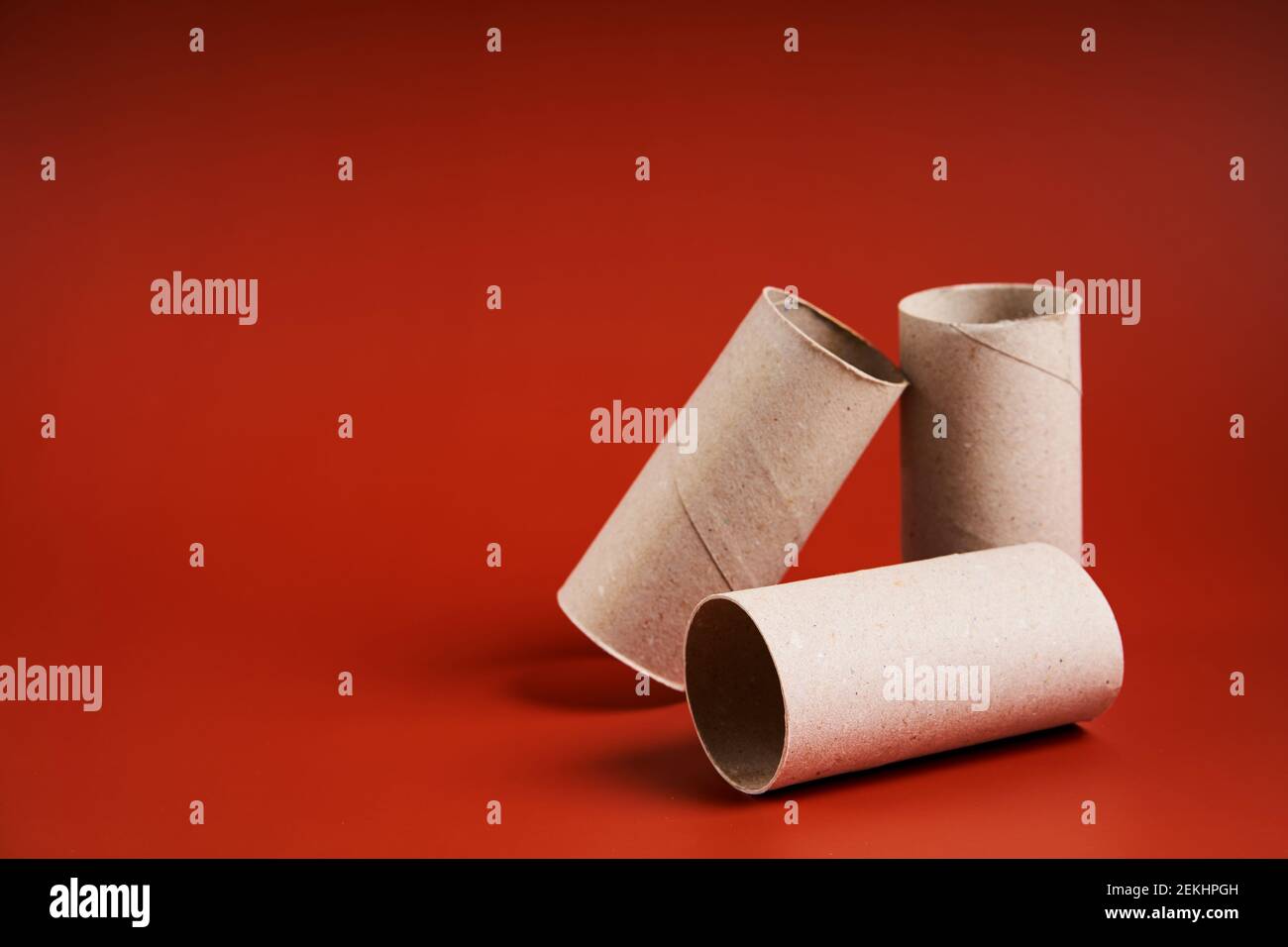 An empty cardboard toilet paper tube Stock Photo - Alamy