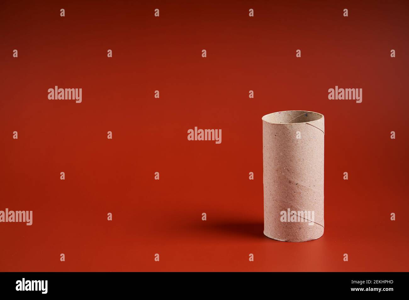 An empty cardboard toilet paper tube Stock Photo - Alamy