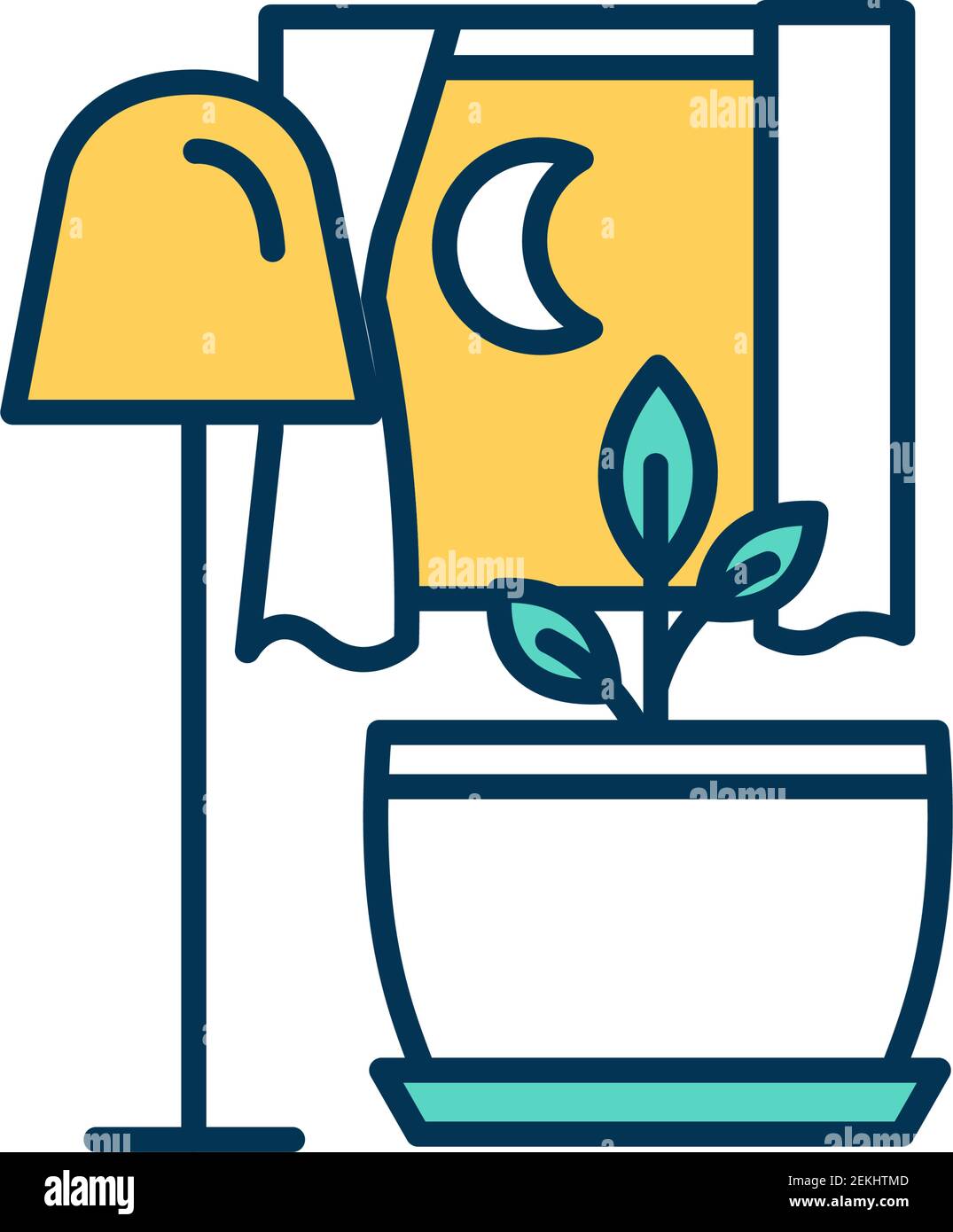 Artificial lighting for plants RGB color icon Stock Vector Image & Art ...