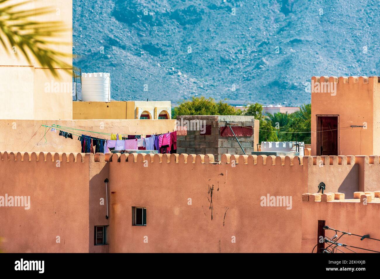 House roofs in the old town of Nizwa, Oman Stock Photo - Alamy