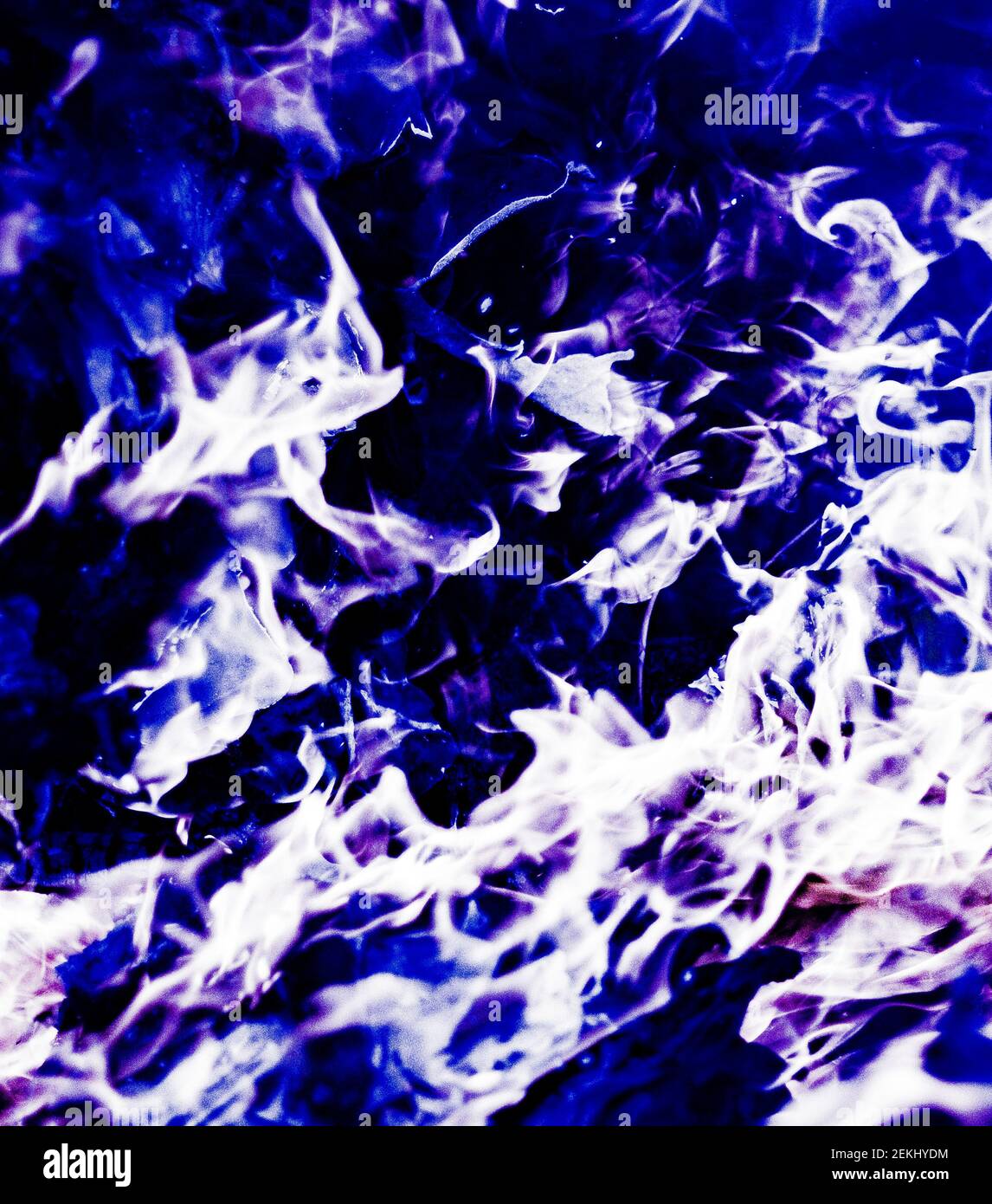 Abstract Blue Fire Stock Photo - Alamy