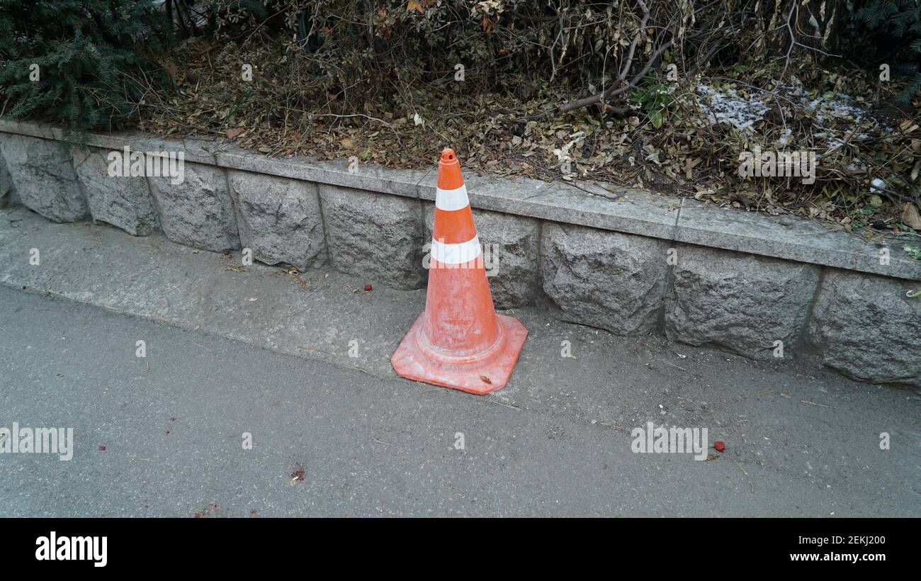 Traffic cone on grass hi-res stock photography and images - Alamy