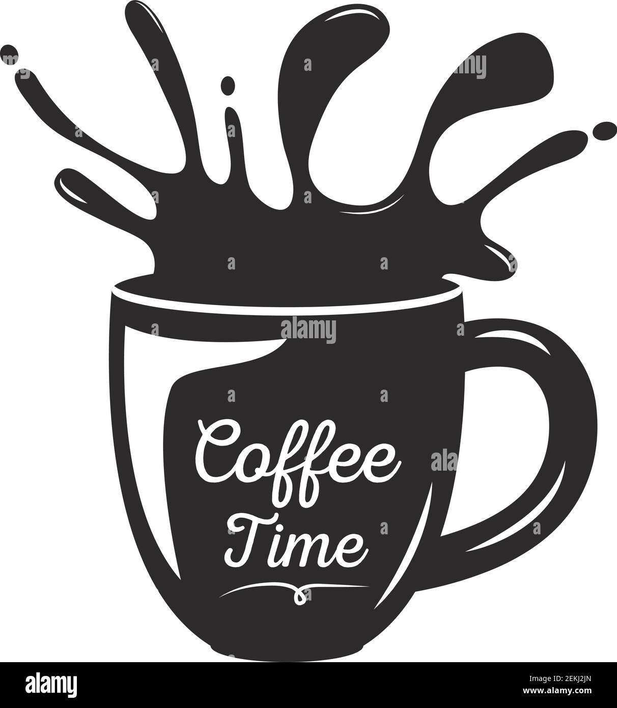 coffee drink lettering in cup Stock Vector Image & Art - Alamy