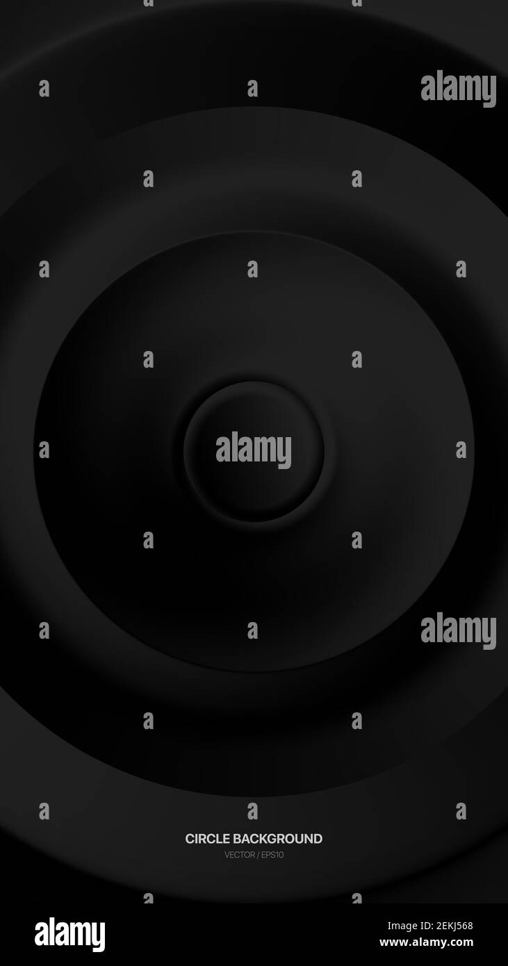 Dark Subwoofer Pattern Concept. Black abstract background. Vector ...