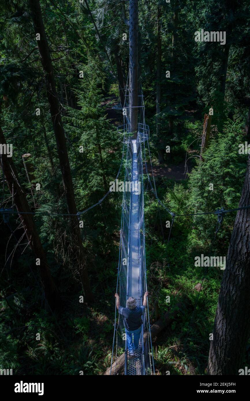 Elevated pedestrian bridge hi-res stock photography and images - Alamy