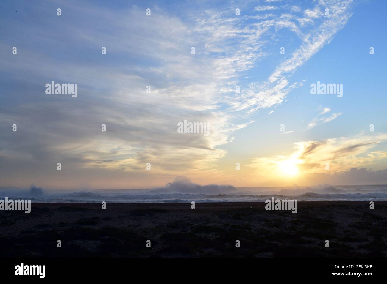 Nazare sunset hi-res stock photography and images - Alamy