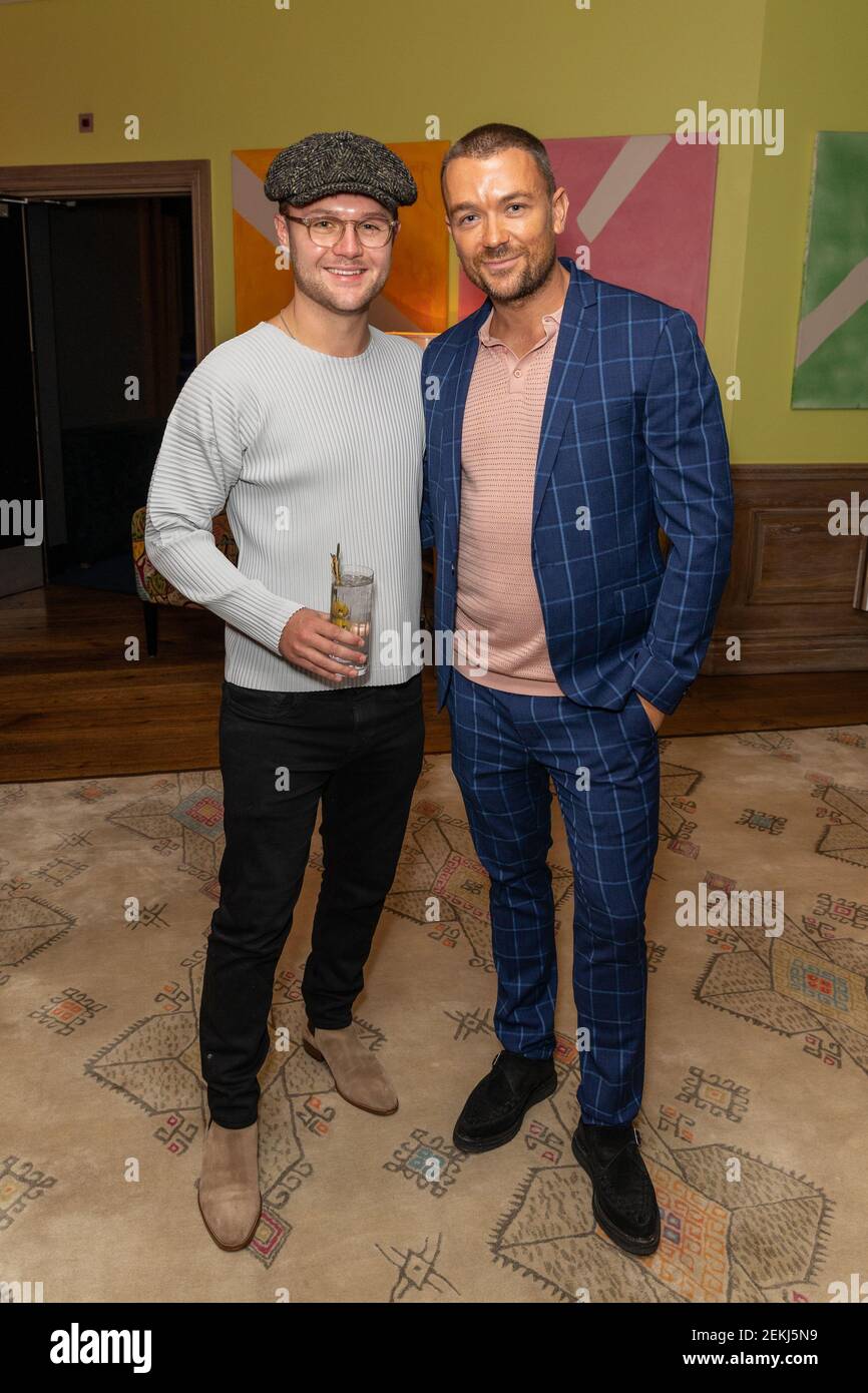 Guest and Emrhys Cooper attend the private screening of 'The Shuroo ...
