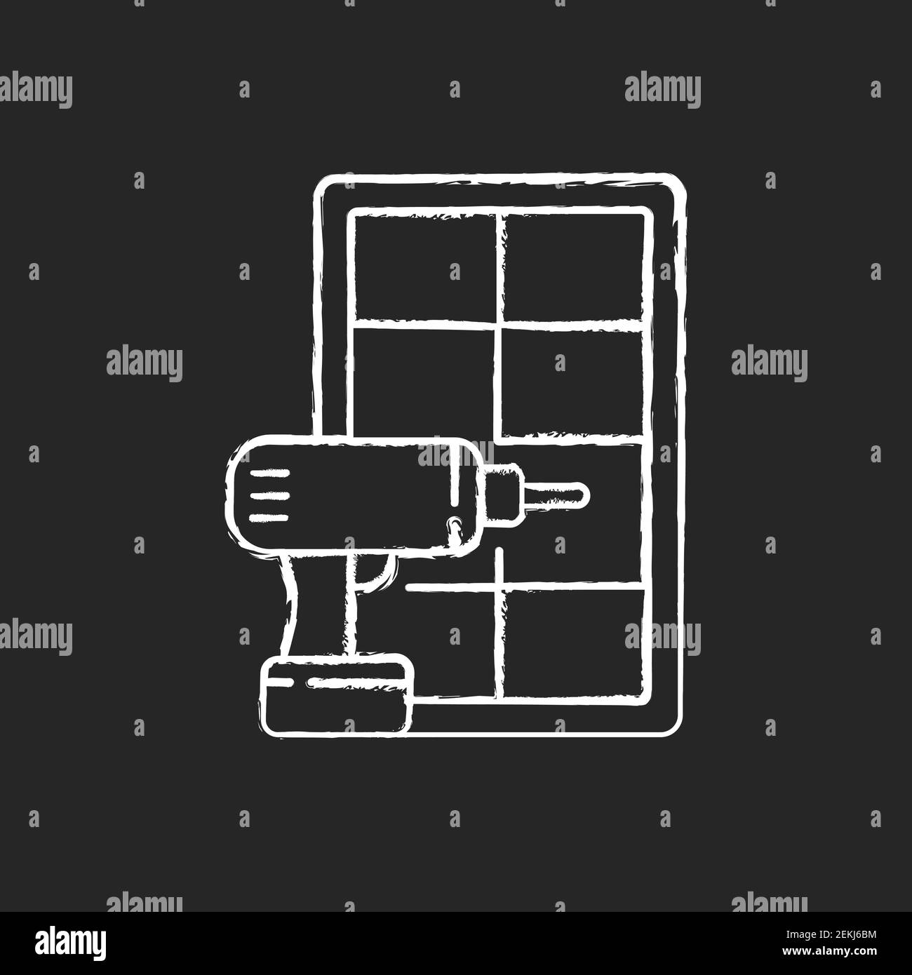 Window installation black Black and White Stock Photos & Images - Alamy