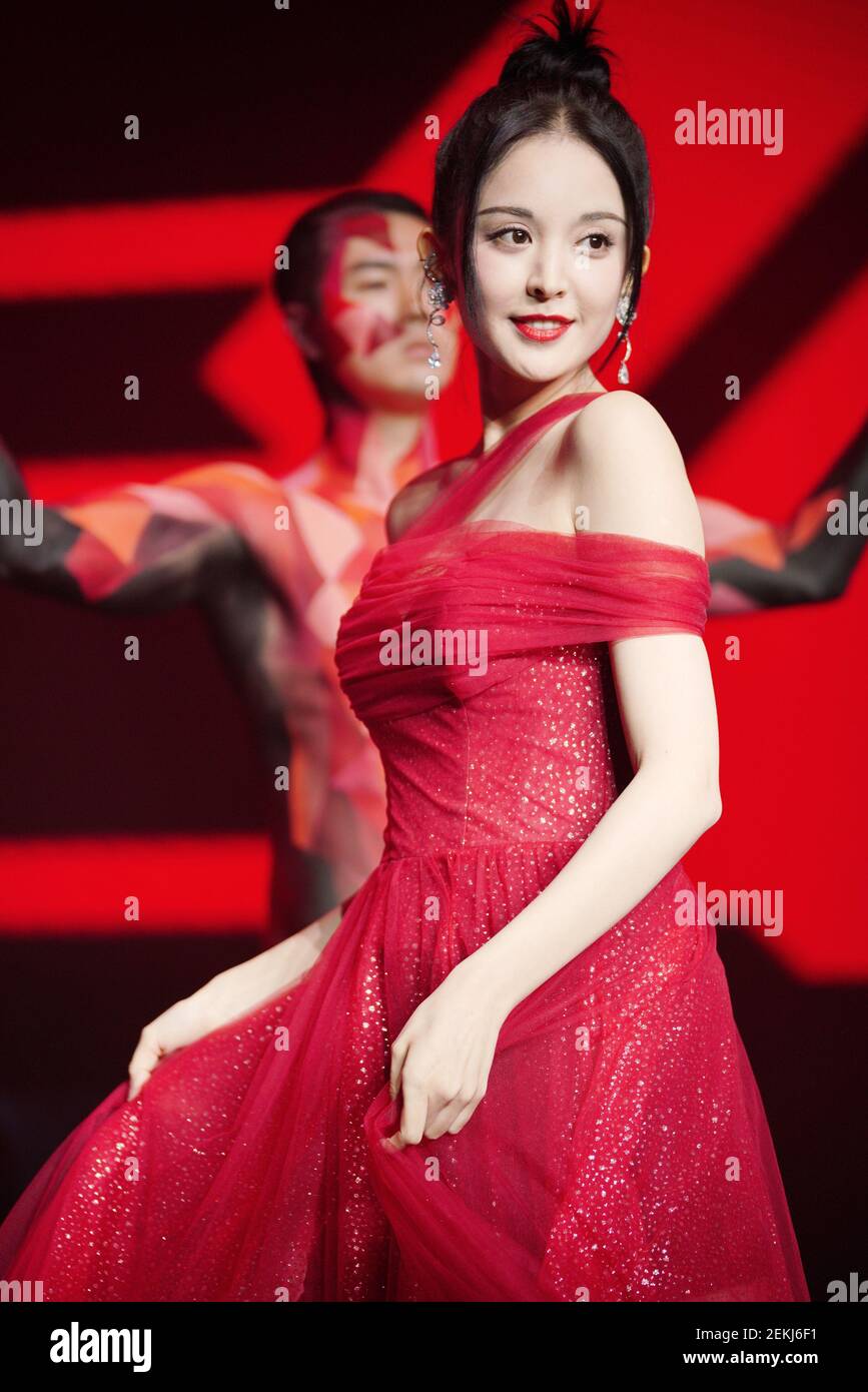 Chinese actress and model of Uyghur ethnicity Gulnazar attends a brand ...