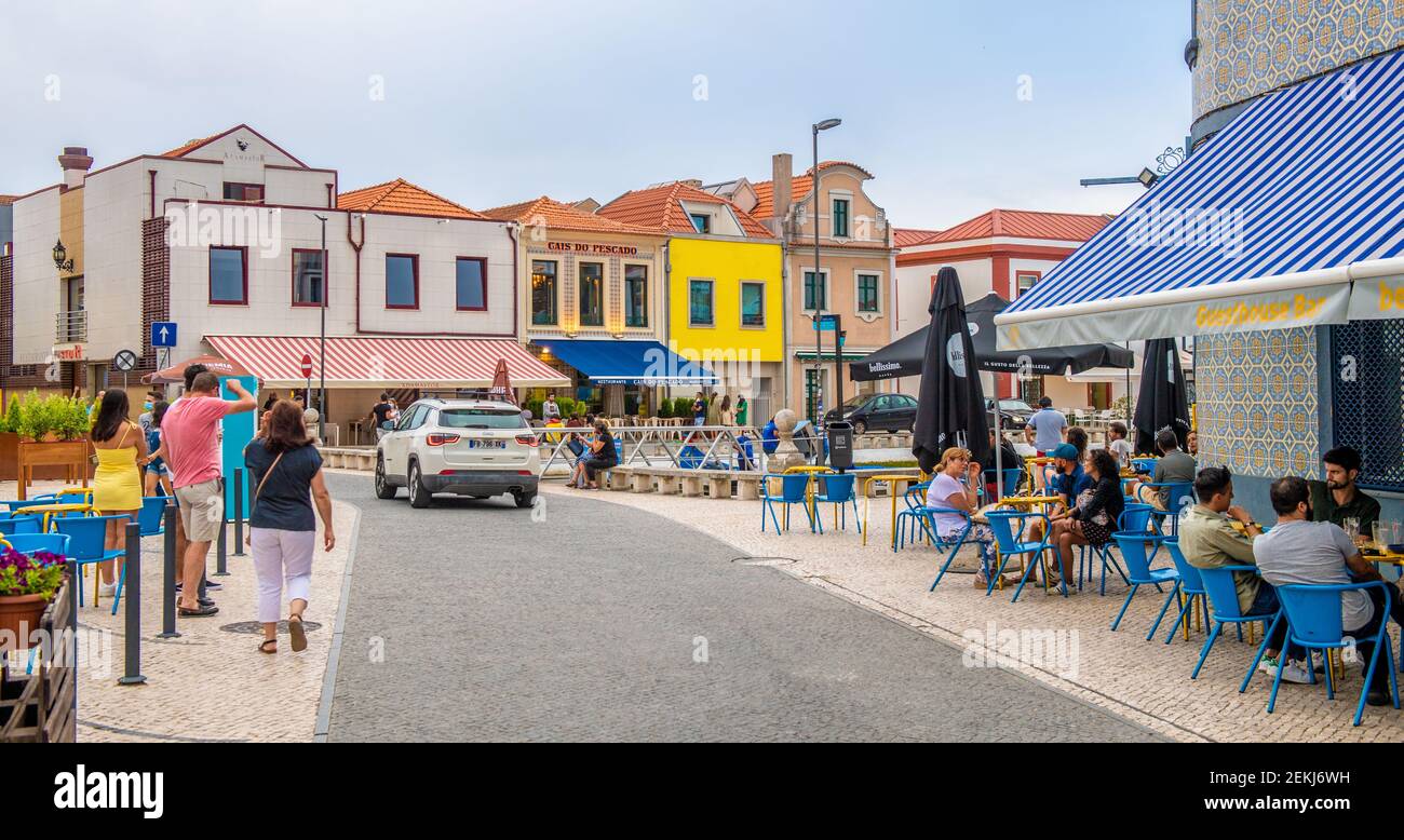 Traditional house facade in Aveiro, Centro region, Portugal. (Photo by ...