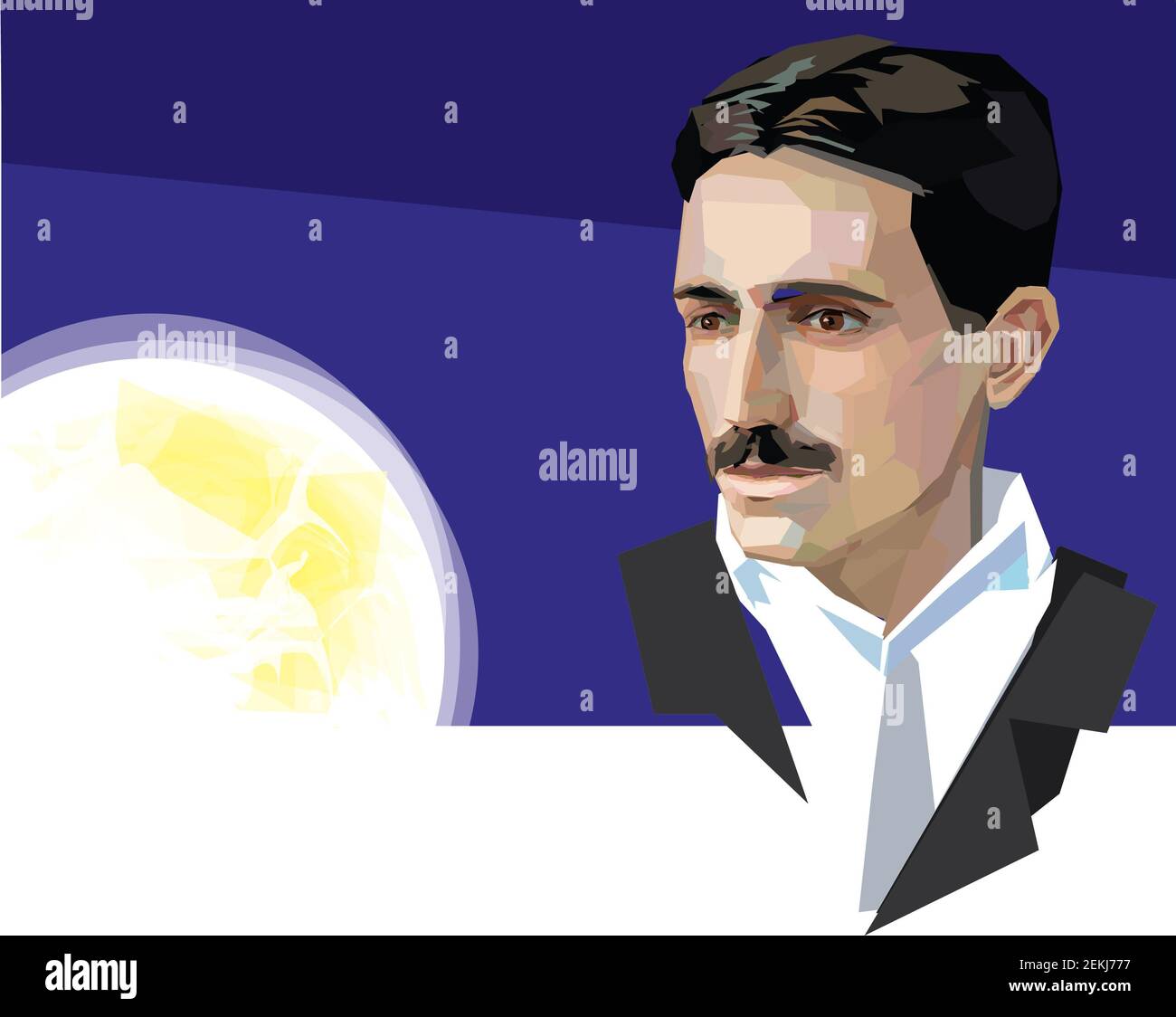 Portrait of the Great Inventor Nikola Tesla Stock Photo - Alamy