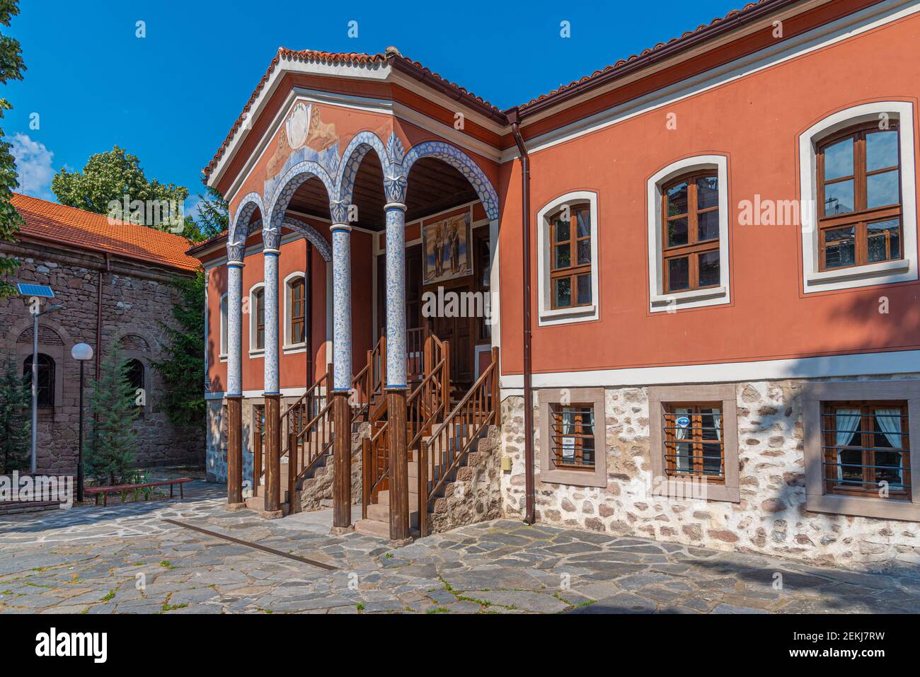 Old school building in Perushtitsa, Bulgaria Stock Photo - Alamy
