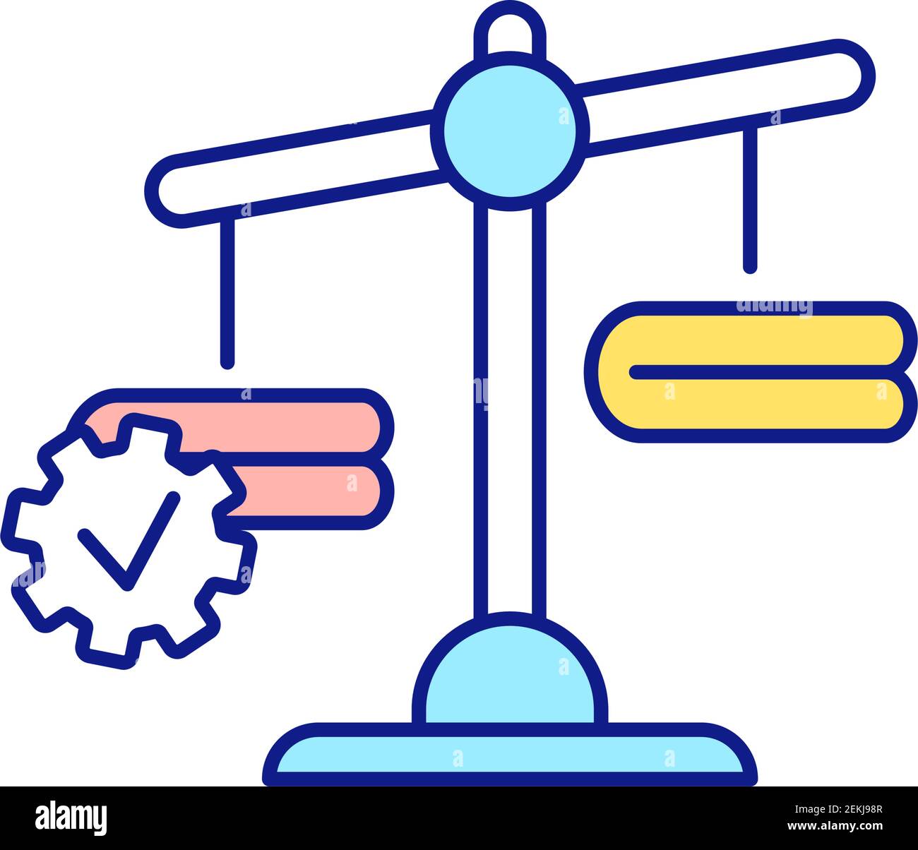 Weighted decision Stock Vector Images - Alamy