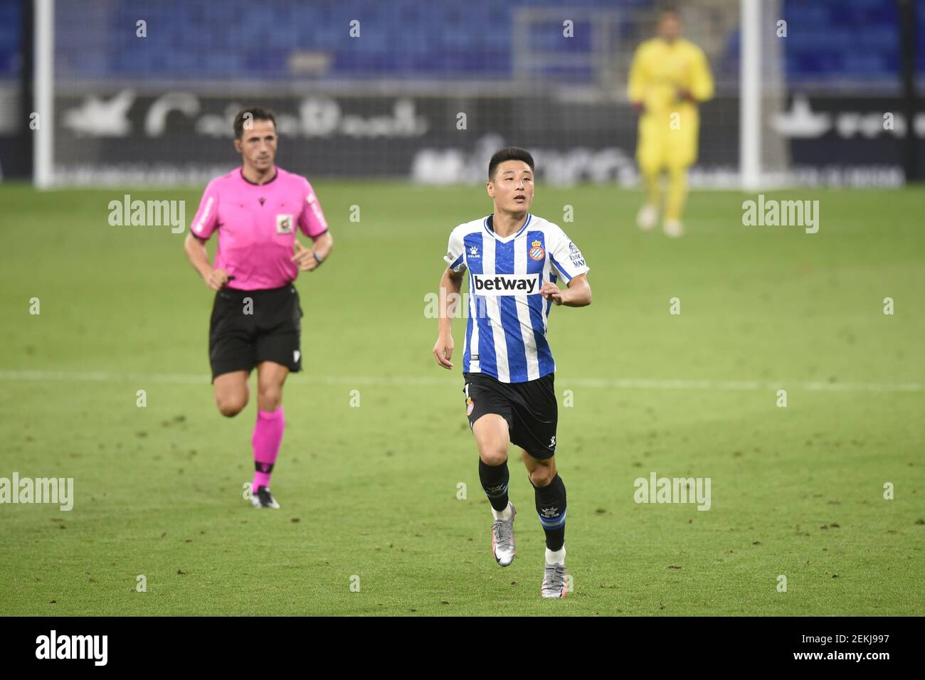 Wu Lei of RCD Espanyol during the La Liga Smartbank match between RCD Espanyol and Albacete ...