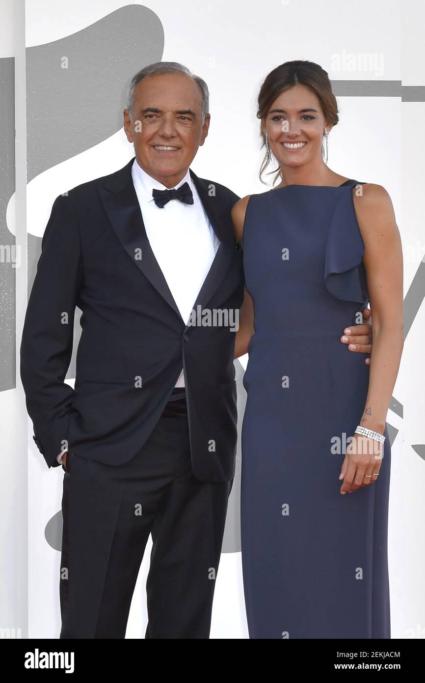 Alberto Barbera and his wife Julia Barbera, at the closing carpet ...