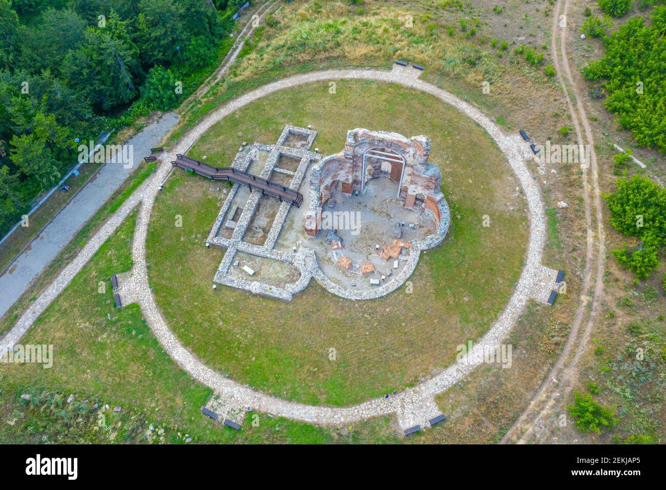 Ruins of the red church in Perushtitsa, Bulgaria Stock Photo - Alamy