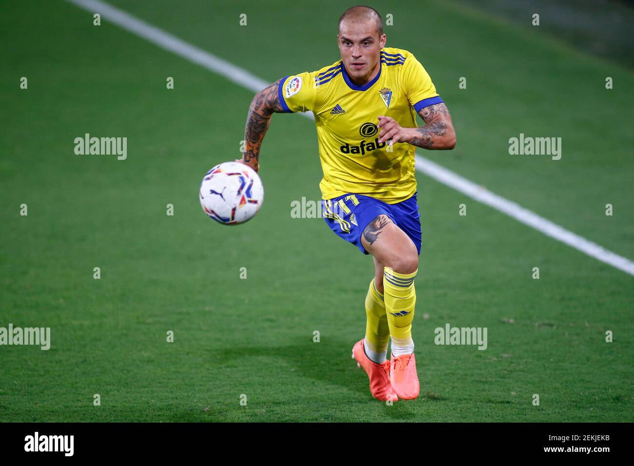 Jorge Marcos Pombo of Cadiz CF during the La Liga match between Cadiz ...
